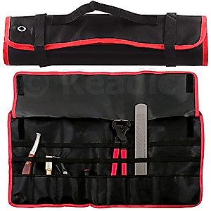 Keadic 7 pcs Horse Farrier Hoof Trimmer Tool Kit Contains Professional Horseshoe Pliers Nipper, Hoof Knife Horseshoe Brush and Rasp Hoof Cutter, Horses Hoof Trim Set for Horses Cattle Sheep Donkeys