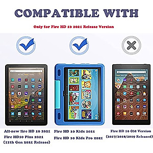 [2 Pack]-TiKeDa Screen Protector for Amazon Kindle Fire HD 10 2021 Tablet /Fire HD 10 Plus/Fire HD 10 Kids/Fire HD 10 Kids Pro Tablet [2021 Release 11th Generation 10.1inch]Tempered Glass High Definition