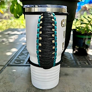 Creating Unique Designs Handmade Elastic Tumbler Handles 20 30 32 40 oz (Handle Only) (Jacksonville Football Sports Team)