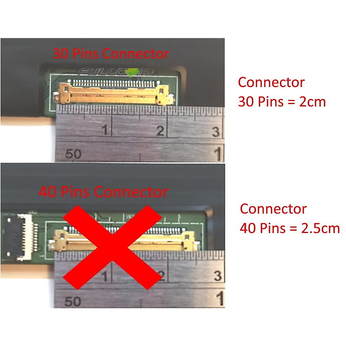 Fullcom New 15.6 inch Screen Compatible with LTN156AT39-D01 fit LTN156AT39-B01 HD 1366X768 WXGA Slim Laptop LED LCD Replacement LTN156AT39-D03