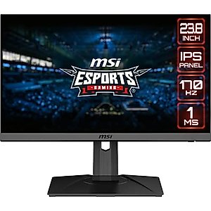 MSI FHD IPS Gaming Free Sync 1ms 1920 x 1080 170Hz Refresh Rate 24" Gaming Monitor (Optix G2422P)