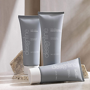DESIGNLINE Curl Lock Leave-in Moisturizer, 8 oz - Regis Leave-In Conditioner Treatment that Helps with Shape Retention and Works as an Instant Detangler for Defrizzing Curly Hair (8 oz)