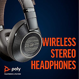 Poly (Plantronics + Polycom) Plantronics BackBeat PRO 2 Headphones - Wireless Noise Cancelling - Black Tan, Black and Tan