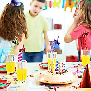 26 Packs Truck Drinking Straws For Car Themed Birthday Party Decor Supplies Reusable Straws For Truck Party Goodie Bags Gifts For Boy Kids Truck And Car Party Baby Shower Classroom Reward School Prize