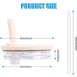 2-pc 40 ounce drum cover replacement for Stanley Cup, Stanley leak proof cover, straw cover replacement for Stanley Cup, and reusable drum cover for Stanley Cup (white*2)