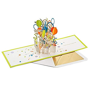 Hallmark Signature Paper Wonder Pop Up Congratulations Card, Fathers Day Card, or Birthday Card (Celebrate) (1299RZH1130)