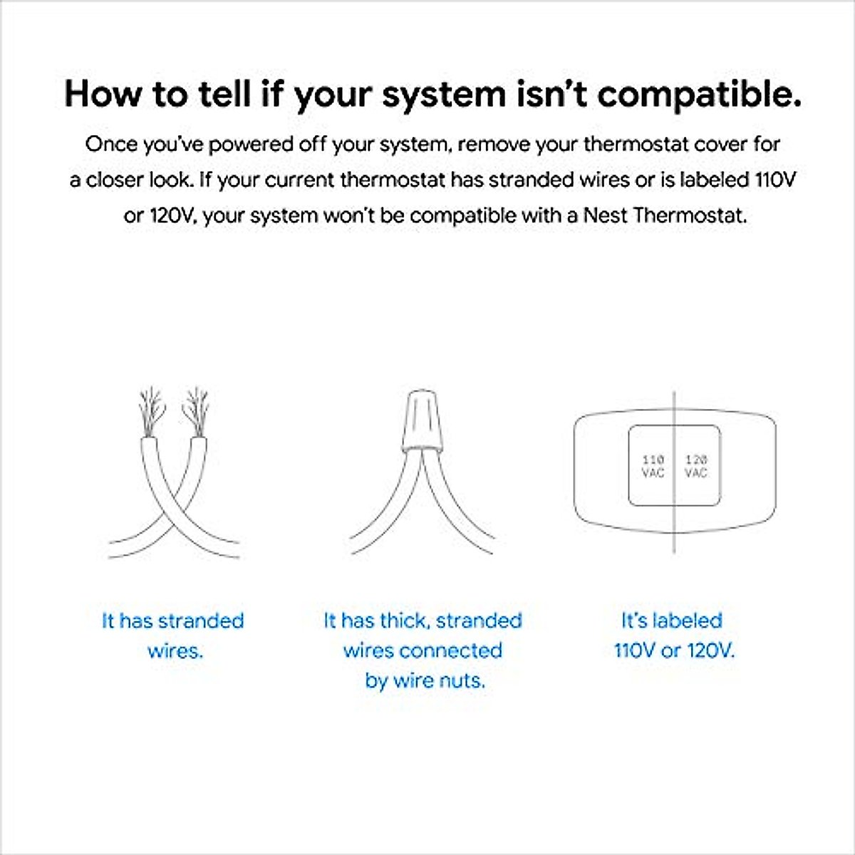 Google Nest Thermostat - Smart Thermostat for Home - Programmable Wifi Thermostat - Fog