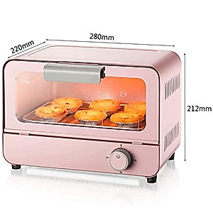 9L Mini Oven,with 800W Adjustable Temperature 50-230 ℃ and 30 Minutes Timer Household Baking Multifunctional Cake Oven (Blue) (Blue)