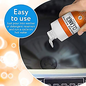 IMPRESA 2 Pack Washing Machine Cleaner for All Washers (Top Load, Front Load, HE and Non-HE) Compatible with Maytag, Whirlpool, Kenmore MADE IN USA - Four Uses