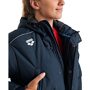 arena Standard Team Unisex Solid Parka, Navy, XX-Small