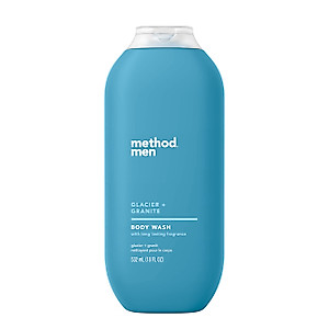 Method Men Body Wash, Glacier + Granite, Paraben and Phthalate Free, 18 FL Oz (Pack of 6)