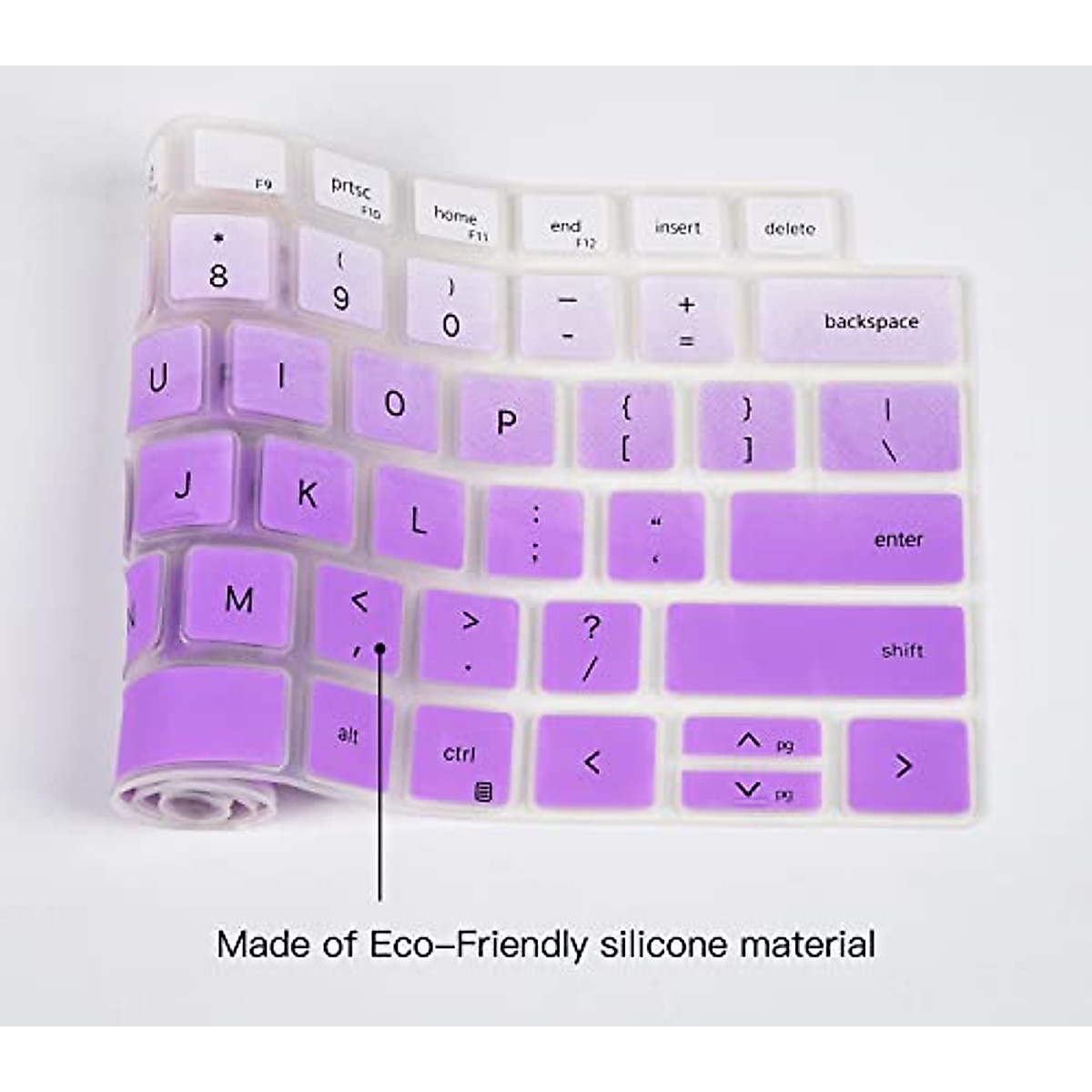 Keyboard Cover for 16" Dell Inspiron 16 5630 5620 5625 7620 7630, Dell Latitude 3320 3420 14", Dell Inspiron 14 5430 5410 5415 5418 5420 5425 7415 7420 7425 7430, Inspiron 13 5310 5320,Ombre Purple