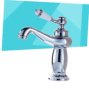 Homoyoyo Basin Faucet Bath Mixer Tap Kitchen Faucet Basin Mixer Tap Cloakroom Basin Gold Bathroom Taps Bathroom Taps Mixer Gold Tap Euro Faucet Water Tap Single Sink