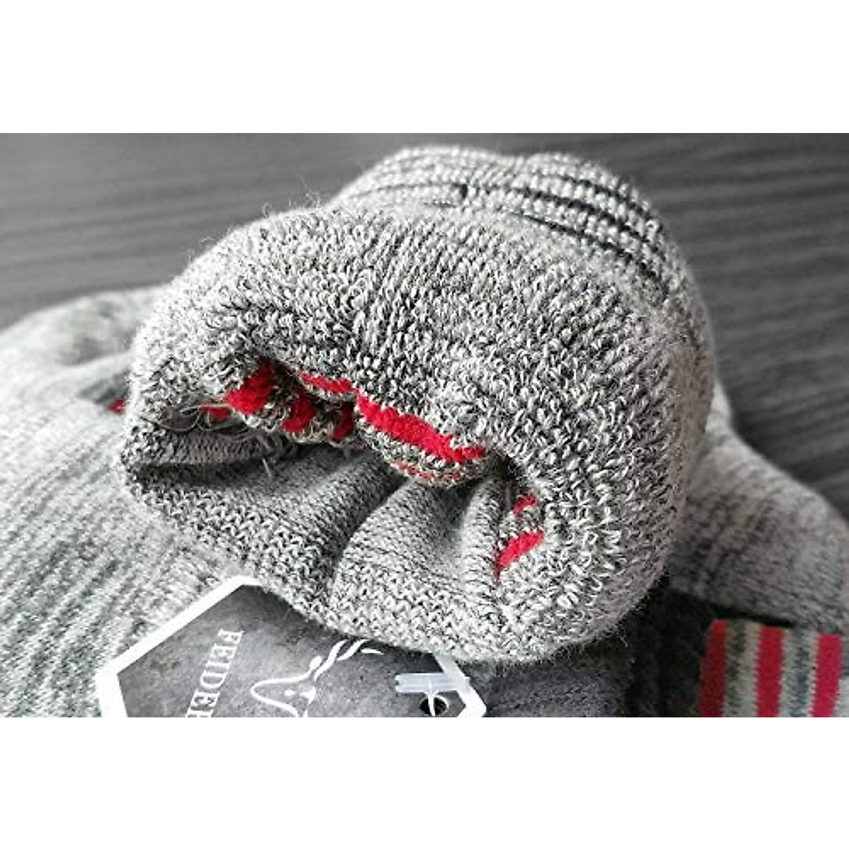 FEIDEER Multi-pack Outdoor Recreation Men's Hiking Walking Socks Wicking Cushioned Quarter Crew Socks