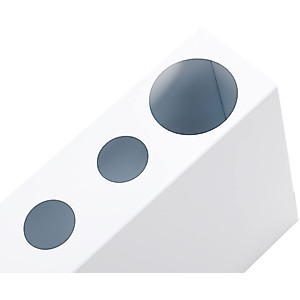 Umbrella Holder Mini Umbrella Rack with Pull-Out Drip Tray for Porch/Doorway/Corner/Corridors, 6 Holes Easy Carrier Umbrella Stand, 7.5cm X 40cm X 22.5cm (Color : White)