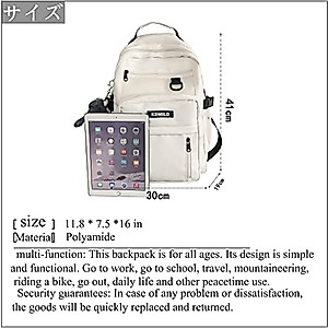 FSD.WG Laptop Backpack for Men and Women Casual Rucksack School Backpack Daypacks Fits 15.6 Inch Notebook Students bookbag