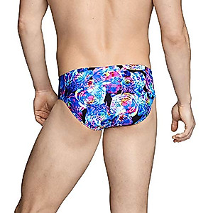 Speedo Men's Swimsuit Brief Endurance Lite Turnz Printed