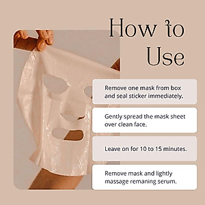 TO DO LIST Honey Glow Sheet Mask | Professional Spa-Grade Korean Sheet Masks | Premium Face Mask Skin Care | Self Care Kit | Detox, Hydrate, & Replenish (Pack of 30)