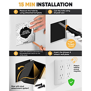 Elder Welder® Wall Outlet Hidden Safe with Key Lock | The Sneaky Way to Trick Thieves | Easy to Install | 100% Real Wall Plate | Wall Hidden Safe for Money | Elevated Choice Over Book Safe or Can Safe