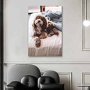 H5print Custom Canvas Prints Personalized Wall Art with Your Pet Photos/Pictures Digitally Printed - 10x8inches