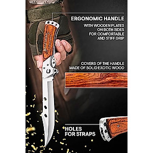 Personalized Gift for Men - Customized Pocket Knife - Custom Engraved Knives - Engraved Gifts for Dad Husband - Gift Idea for Birthday Christmas Valentine's Day Anniversary Stocking Stuffers 4172 PS