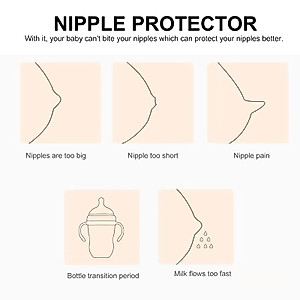 Nipple Shield 4pcs Silicone Nipple Shield Cover Set Breastfeeding Nursing Shield Protector for Women
