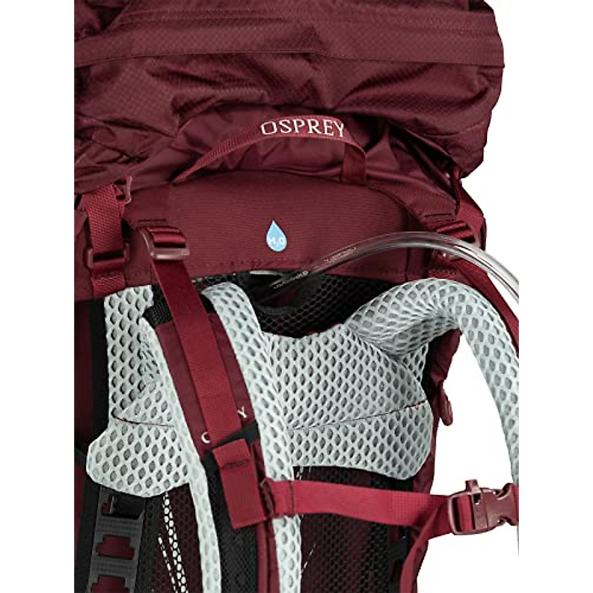 Osprey Aura AG LT 65L Women's Backpacking Backpack, Black, WM/L