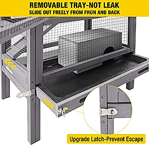 Aivituvin Ferret Cage Rat Habitat 5 Levels for Chinchilla,Lizard,Squirrel, Chameleon,Gerbil and Other Small Animal,Prevent Escape
