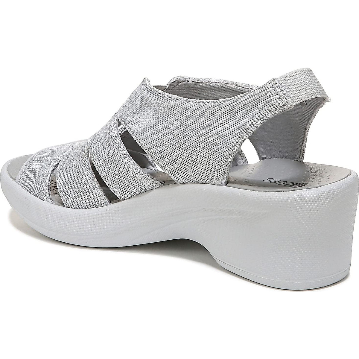 BZees Womens Finale Sandal, Silver Shimmer, 7.5 US