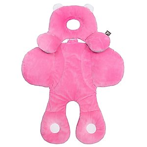 BENBAT Total Body Baby Support Pillow - Stroller Or Car Seat Baby Body Support Pillow - Baby Head Support Pillow and Body Support for Babies - Newborn Gifts and Gifts for Baby Shower (Pink)