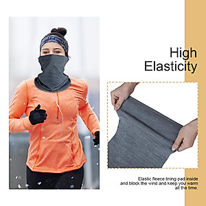 KGC 2 Pack Winter Neck Warmer Gaiter,Soft Fleece Windproof Face Mask Scarf Bandana Cold Weather Face Cover for Men & Women Outdoor Sports Skiing Cycling