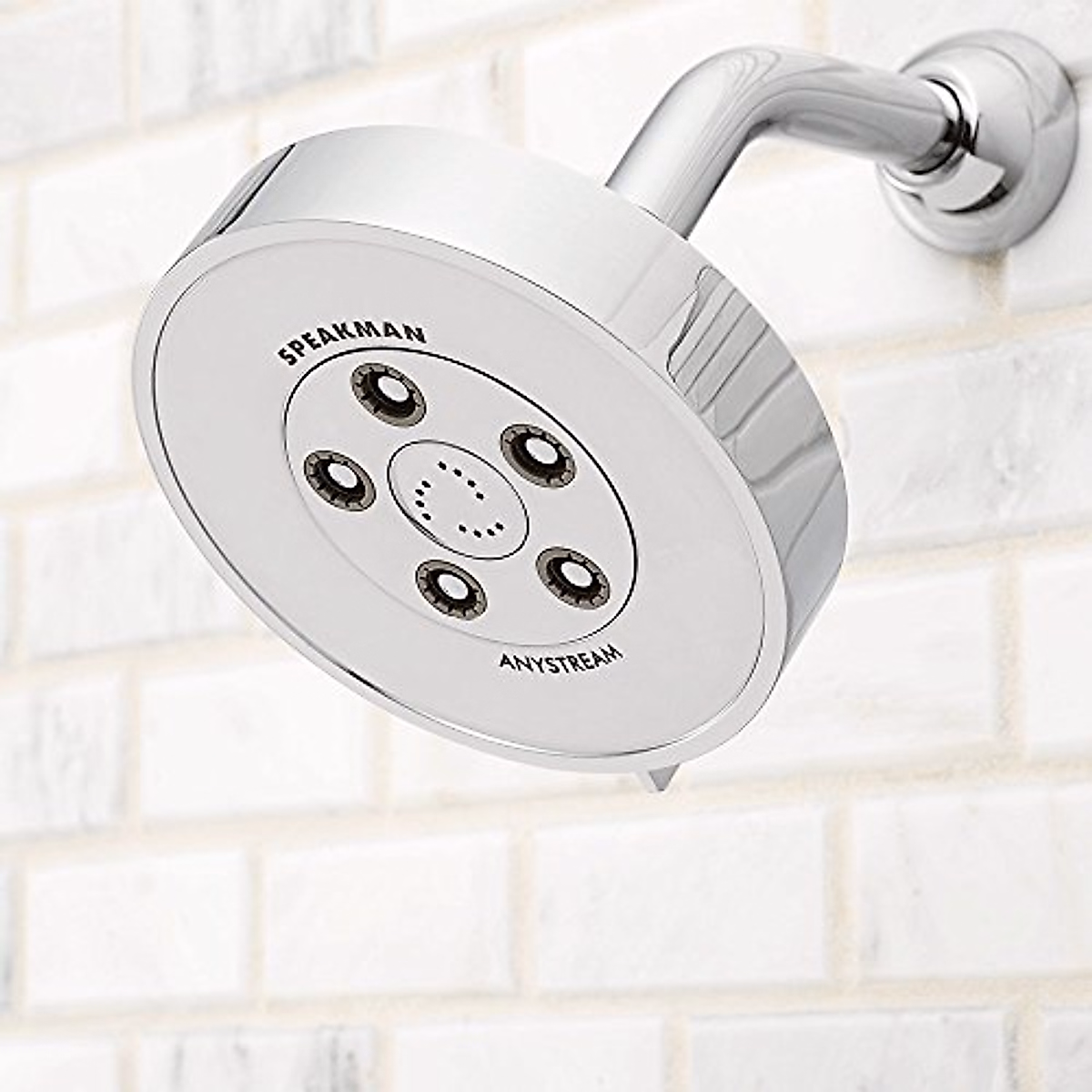 Speakman S-3010 Neo Anystream High Pressure Adjustable 2.5 GPM Shower Head, Polished Chrome