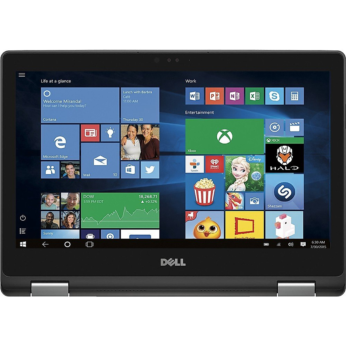 Dell Inspiron 2-in-1 I7378-7571GRY-PUS - 13.3" FHD Touch - 7th Gen Intel Core i7-7500U - 12GB - 256GB Solid State Drive - Silver
