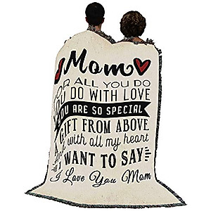 Pure Country Weavers Mom for All You Do Blanket - Gift Tapestry Throw Woven from Cotton - Made in The USA (72x54)