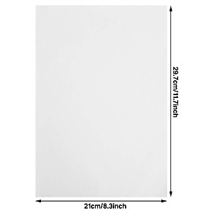 Outus White Carbon Transfer Paper 11.7 x 8.3 Inch Tracing Paper Carbon Graphite Copy Paper with Embossing Stylus Tracing Stylus Dotting Tools for Cloth Fabric Paper Wood (105 Pieces)