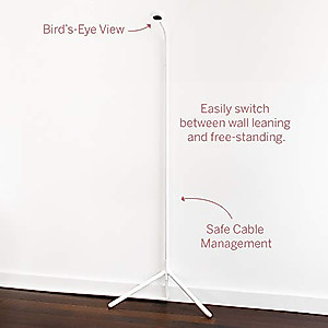Nanit Plus - Smart Baby Monitor and Floor Stand: Camera with HD Video & Audio - Sleep Tracking - Night Vision - Temperature & Humidity Sensors and Two-Way Audio