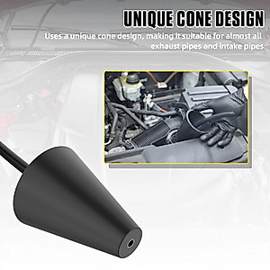 Smoke Cone Leak Detector Exhaust Intake Boot Adapter Diagnostics for Automotive EVAP Leak Locator Tester