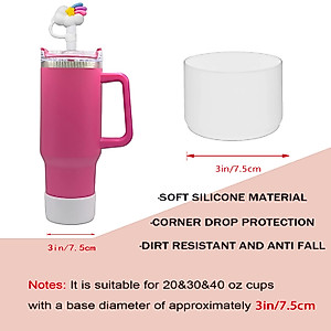 Mpsicyia 10mm for Stanley Straw Cover, Straw Covers Cap Compatible with Stanley Cup 20&30&40 oz Straw Topper for Stanley Cup Silicone Reusable Drinking Straw Covers