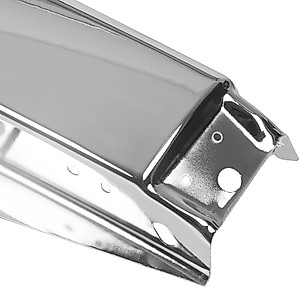 ECOTRIC Impact Bar Compatible with 2007-2013 Chevy Silverado 1500 2500 3500 Pickup Front Bumper Impact Face Bar Chrome Steel Replace For GM1002831 15941850