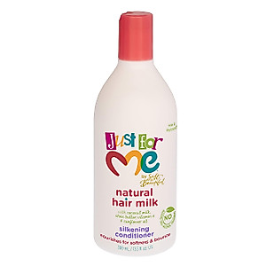 Just For Me Natural Hair Milk Silkening Conditioner, Nourishes For Softness & Bounce, With Coconut Milk, Shea Butter, Vitamin E & Sunflower Oil, 13.5 Ounce (3 Pack)