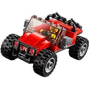 City Mountain Dirt Road Pursuit Police Building Set, Police 4x4 Toy Car & Buggy, Police Toys for Kids