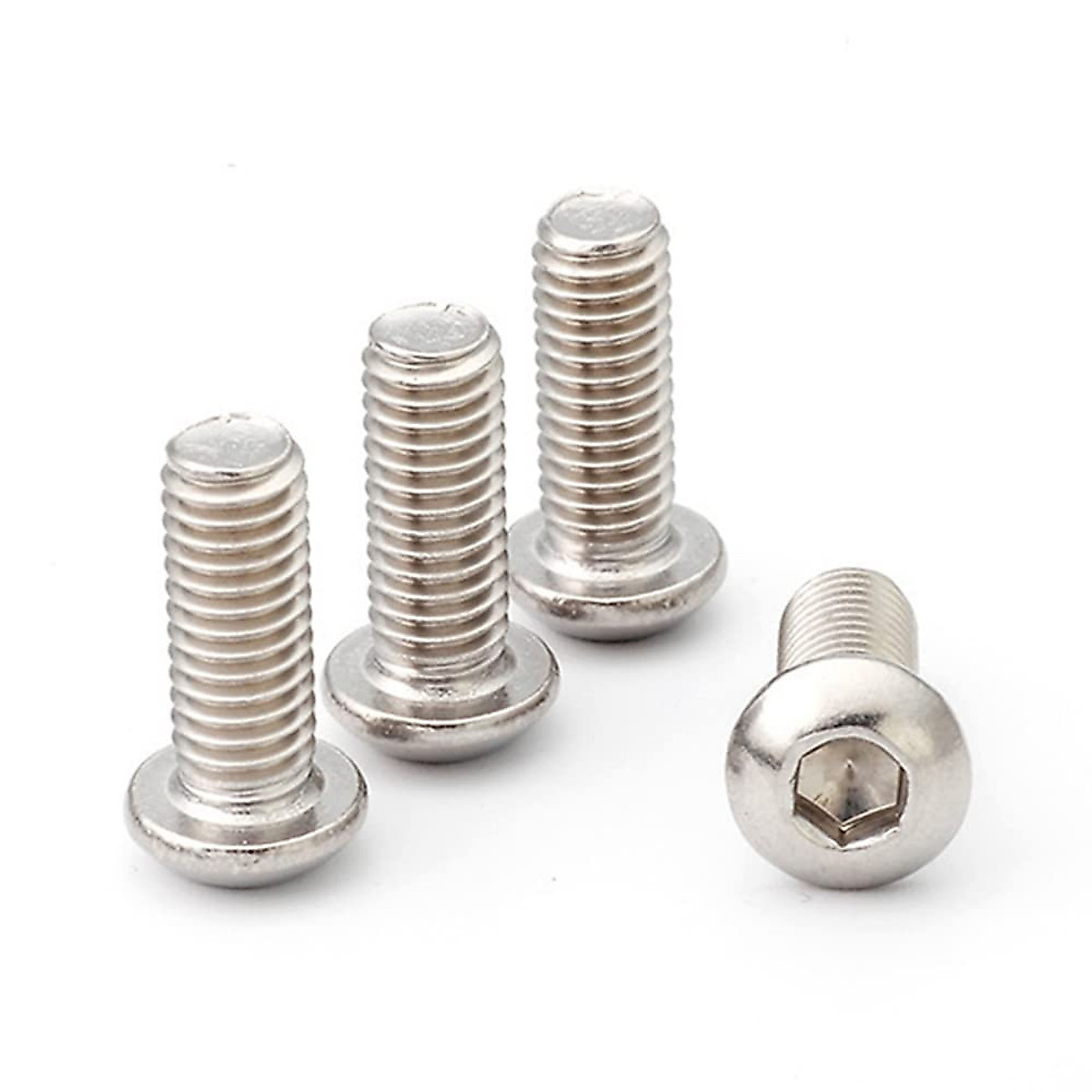 50 Pcs 1/4-20 x 1 Button Head Socket Cap Bolts Screws,304 Stainless Steel 18-8,Allen Socket Drive,Bright Finish,Fully Machine Thread (1/4-20 x 1 50pcs)