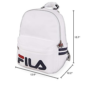 Fila Backpack, White, 12"