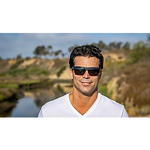 Kaenon Mens Burnet Mid Polarized Sunglasses (Matte Black/Tortoise, Ultra Grey 12%)