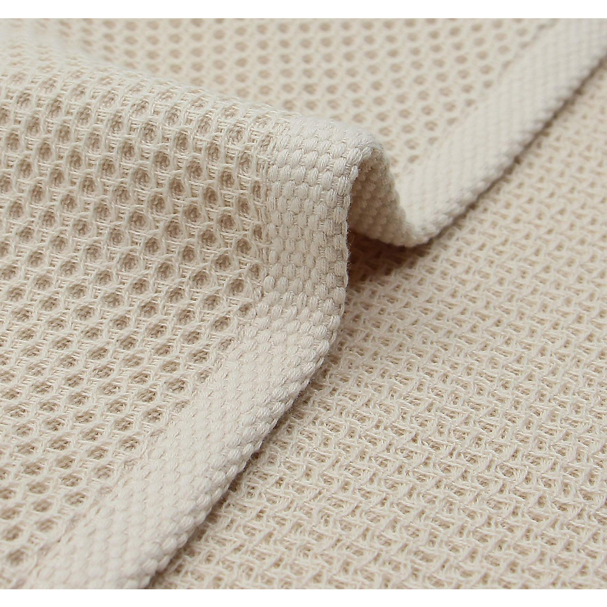 Mia'sDream Natural Cotton Dish Cloths Dish Rags, Waffle Weave Kitchen Dish Towels, Soft Dish Cloths for Washing Dishes, Absorbent Kitchen Hand Towel Washcloths, 12inchx12inch 6 Pack (Beige)