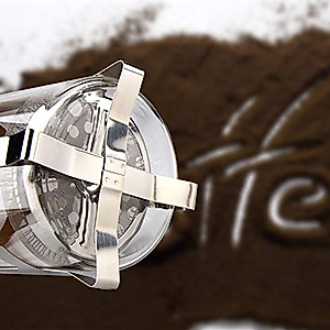 Sivaphe 12 oz French Press Coffee/Tea Maker Single Cup Espresso Press Stainless Steel Filter 0.35L High Borosilicate Carafe Durable Bamboo Handle Small Coffee Maker