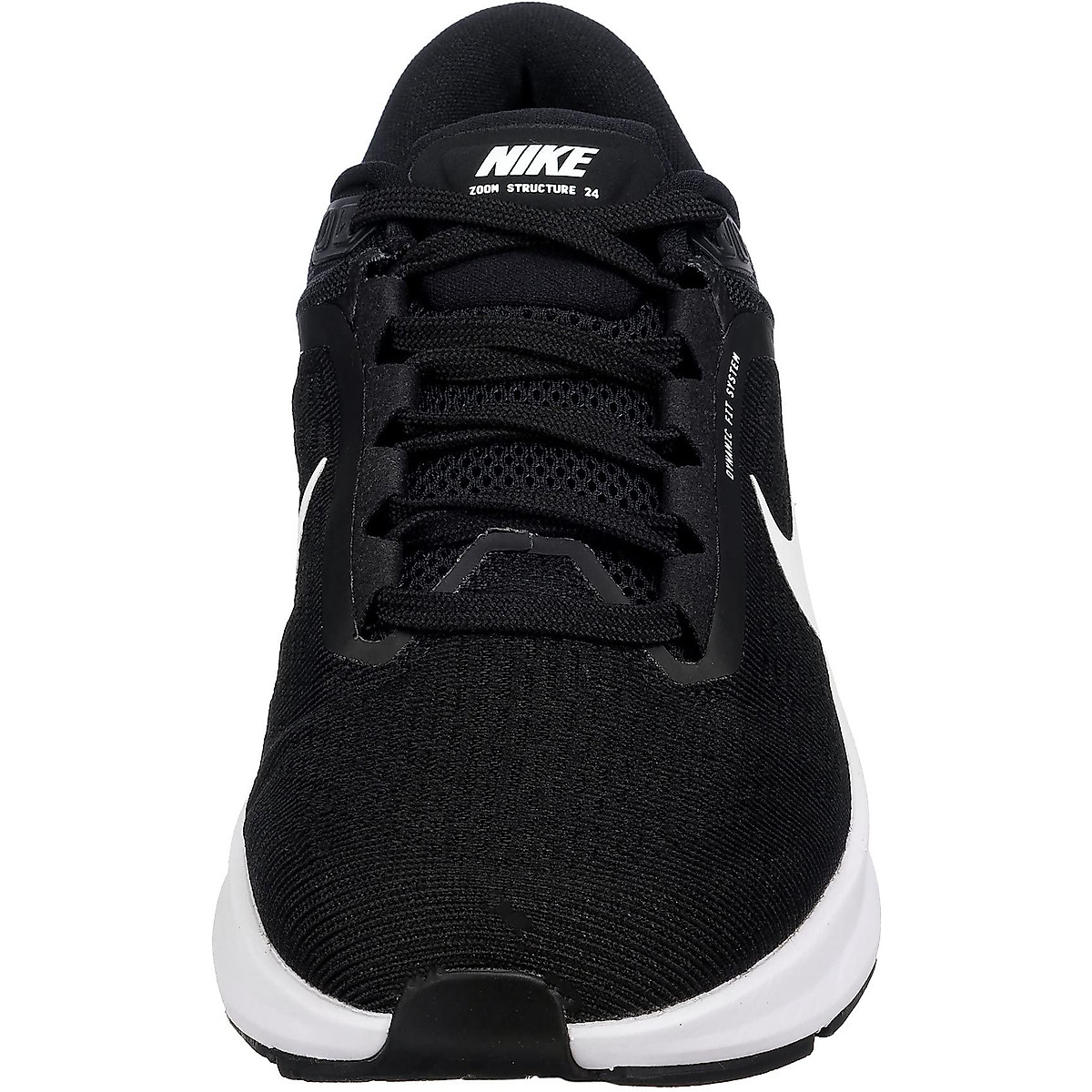 Nike Womens Air Zoom Structure 24 Running Trainers DA8570 Sneakers Shoes (UK 5.5 US 8 EU 39, Black White 001)