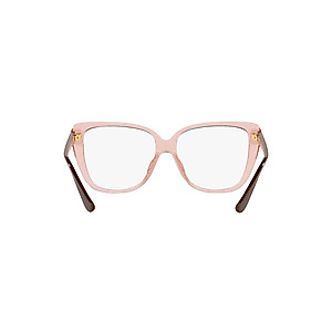 Vogue Eyewear Women's VO5413F Low Bridge Fit Butterfly Prescription Eyewear Frames, Transparent Pink/Demo Lens, 54 mm