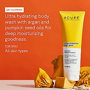 Acure Ultra Hydrating Body Wash | 100% Vegan | With Argan Oil & Pumpkin Seed Oil - 8 oz