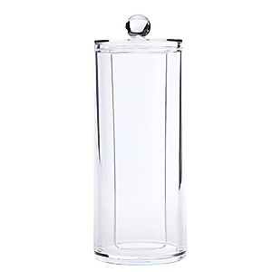 Clear Scrunchie Holder Stand Acrylic Transparent Hair Tie Holder Display Organizer with Lid Portable Hair Accessories Storage Rack for Women Girls